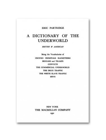 Dictionary of the Underworld | Attention Deficit Disorder Prosthetic ...